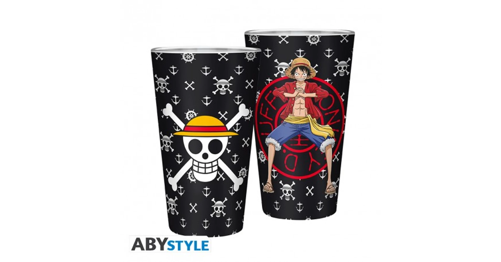 ONE PIECE Luffy premium üvegpohár 400 ml