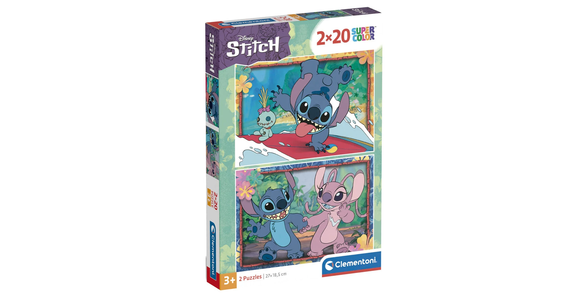 Disney Stitch puzzle 2x20 db-os - CLEMENTONI - GeekCorner webáruház