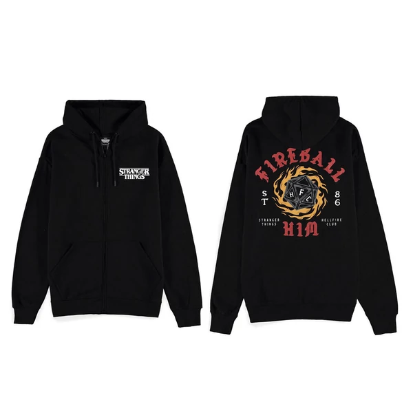 Stranger Things Fireball kapucnis pulóver - DIFUZED - GeekCorner webáruház